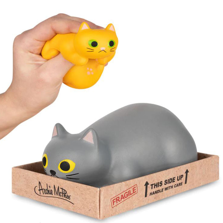 Purrrrly Squishy Kitty in a box - one random color – Off the Wagon Shop