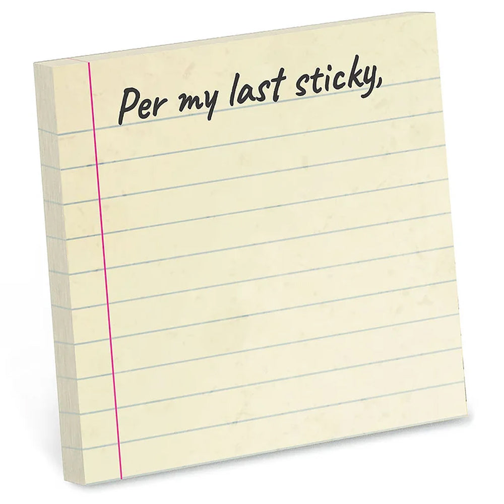 Per My Last Sticky - Sticky Note Pad – Off the Wagon Shop