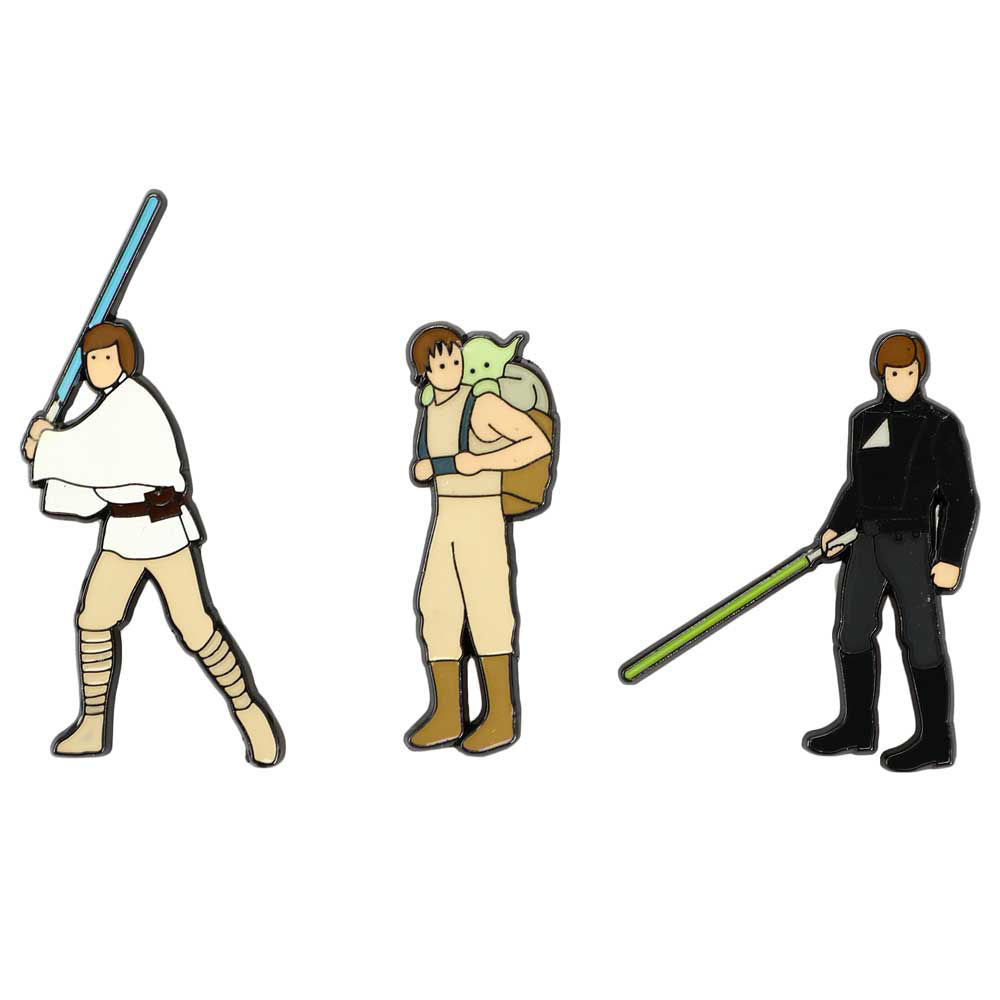 Star Wars Luke Skywalker Jedi Story - Set of 3 Pins – Off the Wagon Shop