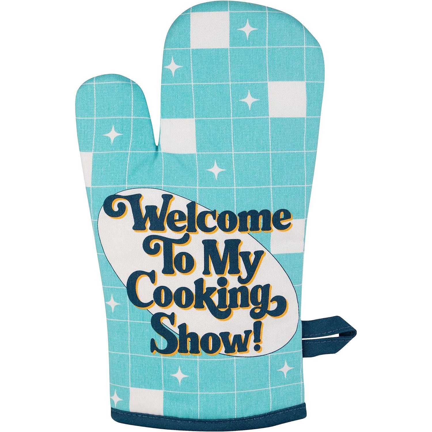 Welcome To My Cooking Show Oven Mitt – Off the Wagon Shop