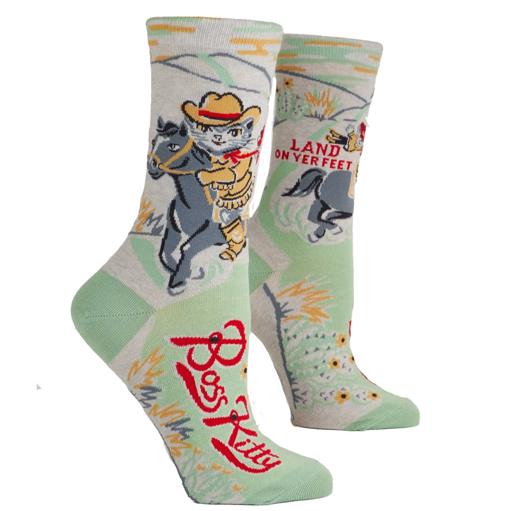Boss Kitty Crew Socks – Off the Wagon Shop