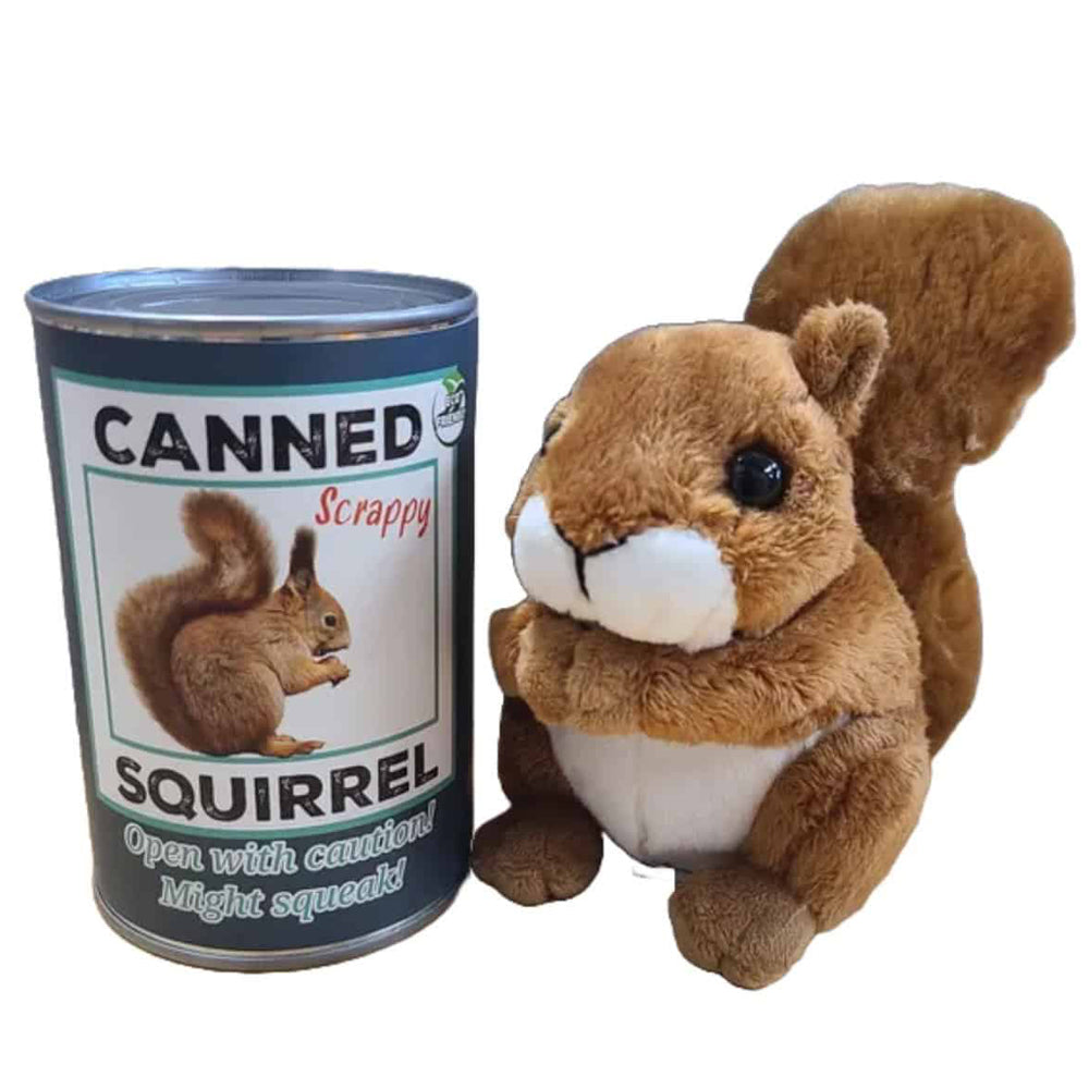 Canned Squirrel Plush | Funny Critter Gag Gift | Off the Wagon Shop