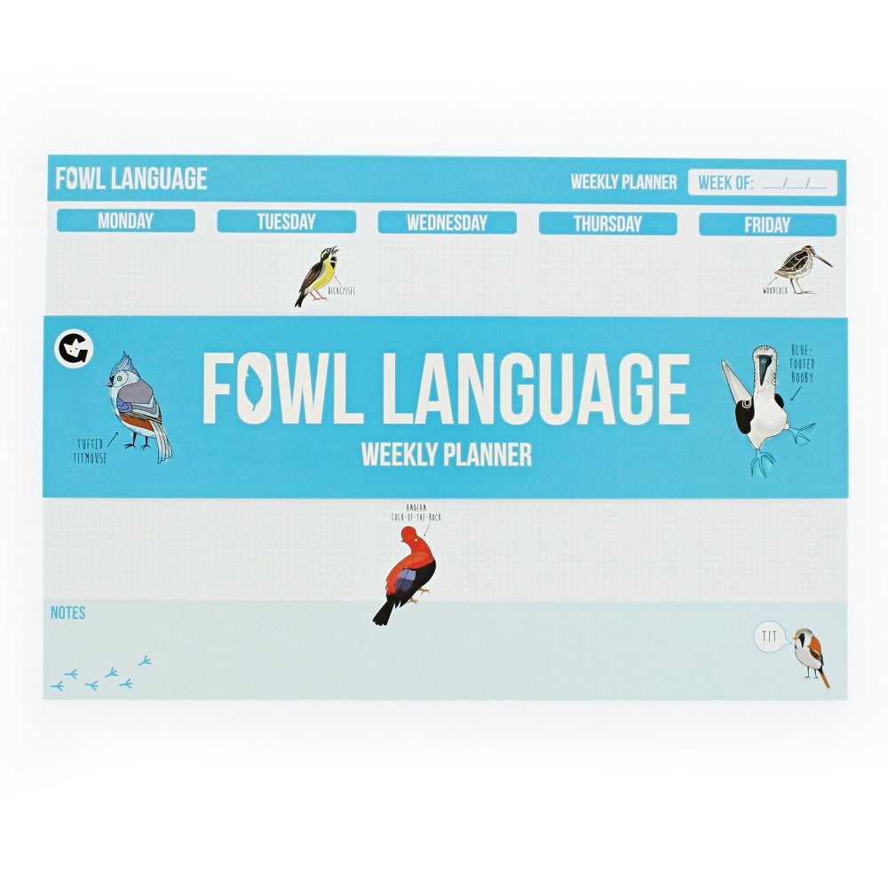 Fowl Language Weekly Planner – Off the Wagon Shop