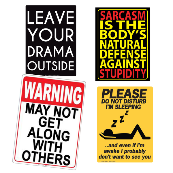 Warning Sarcasm Sign