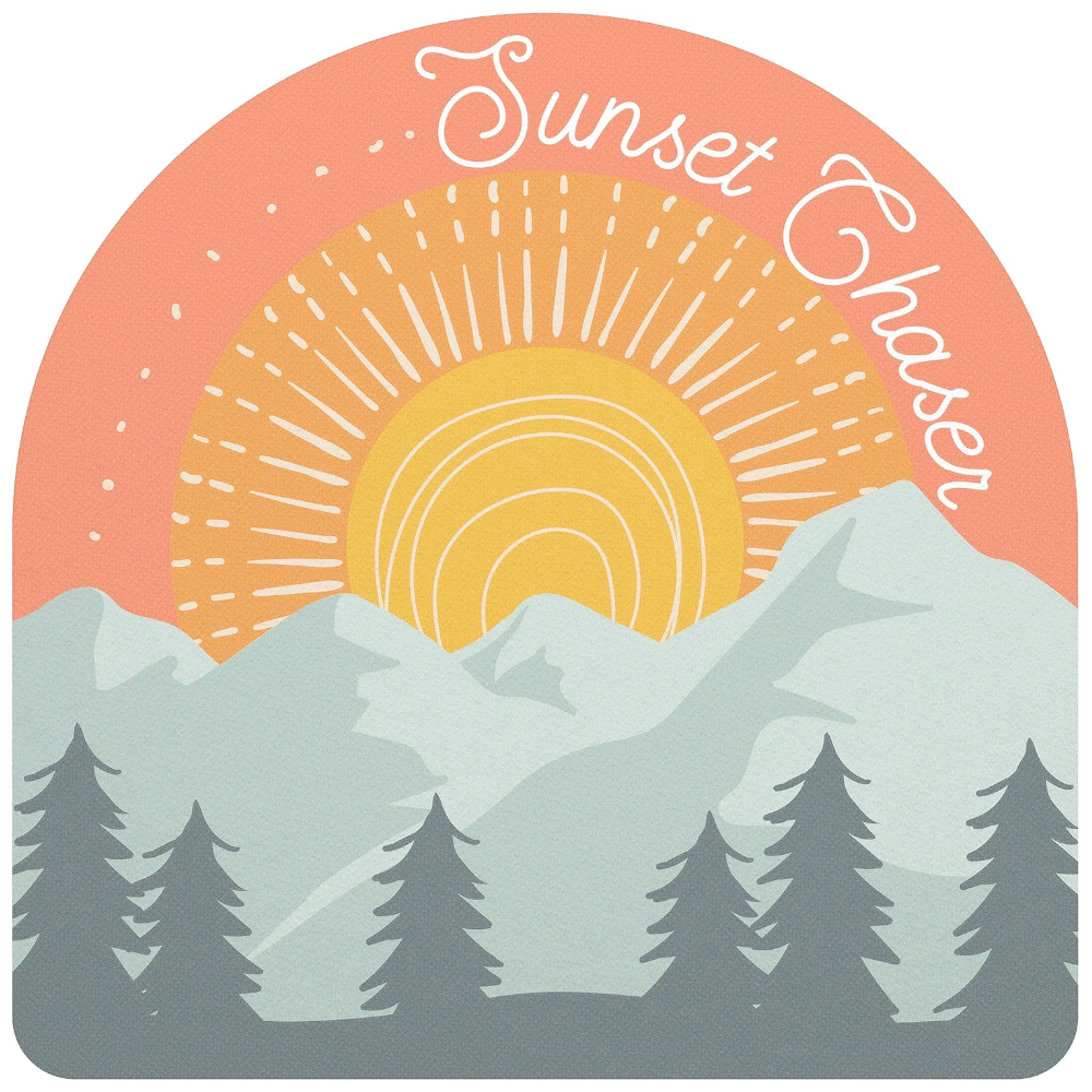 Sunset Chaser Vinyl Sticker - 2.8" – Off the Wagon Shop