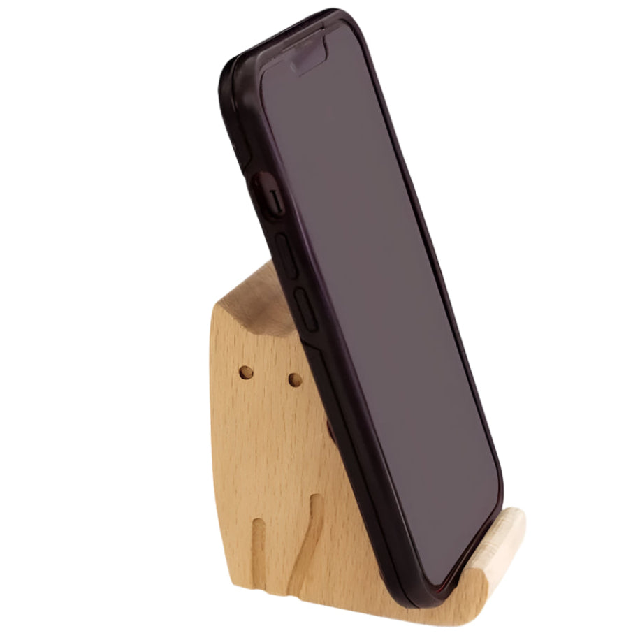 Cat Beechwood Phone Stand – Off the Wagon Shop