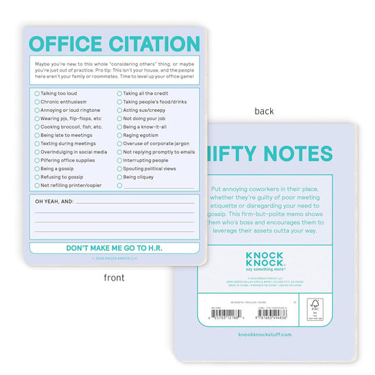 Office Citation Nifty Note - Pastel – Off the Wagon Shop