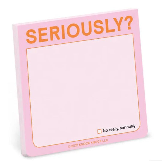 Quippy Sticky Note Pad (pastel) – Off the Wagon Shop