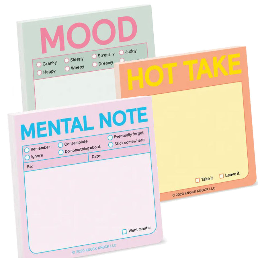 Quippy Sticky Note Pad (pastel) – Off the Wagon Shop