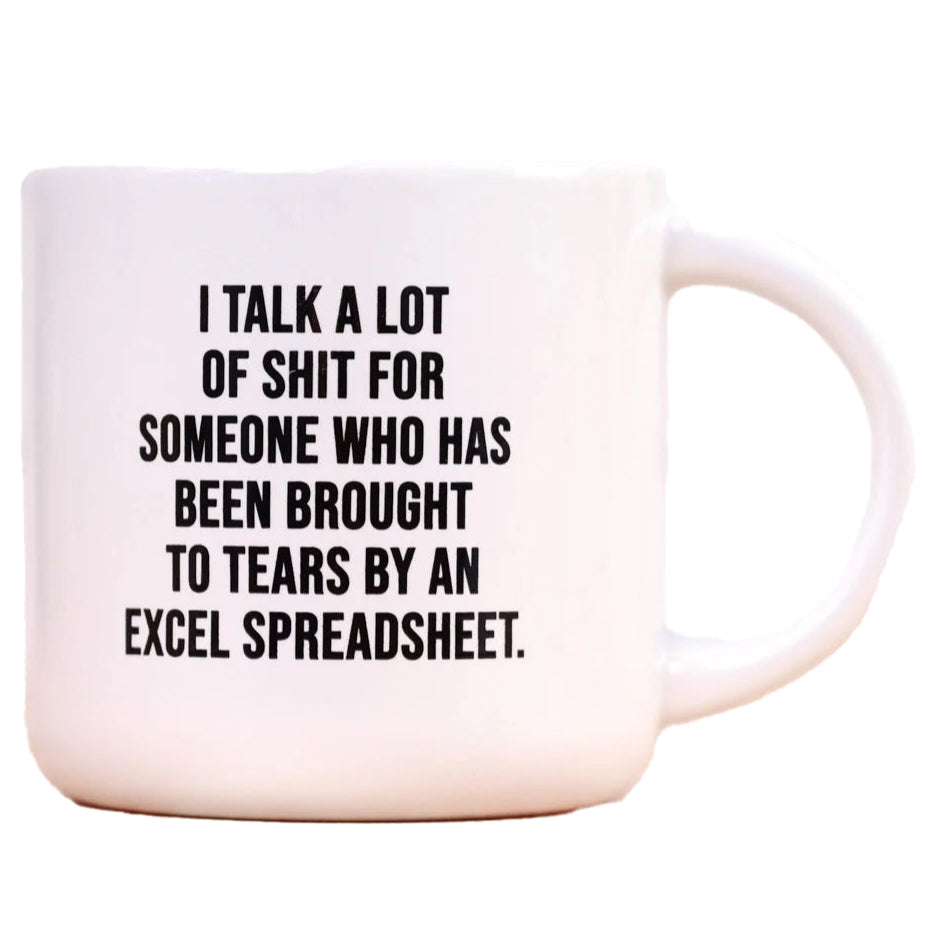 Brought To Tears By Excel... Coffee Mug – Off the Wagon Shop