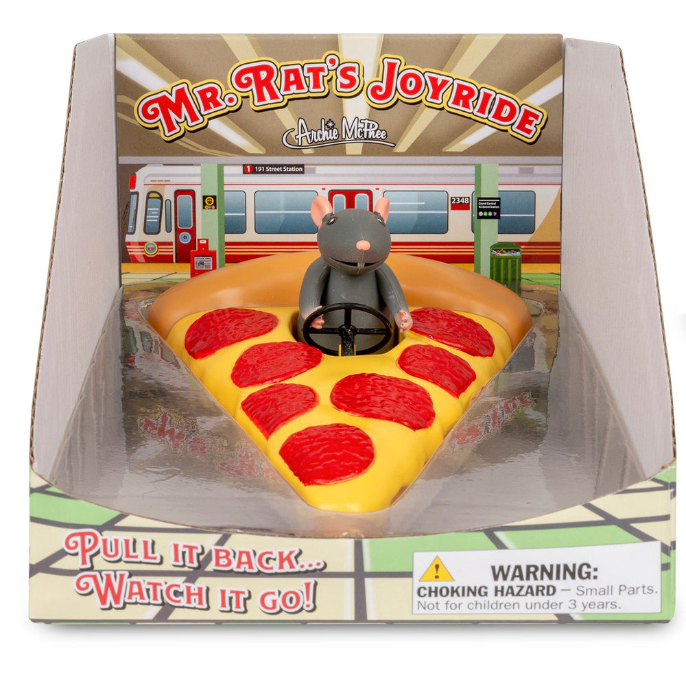 Racing Pizza Rat - 3" – Off the Wagon Shop