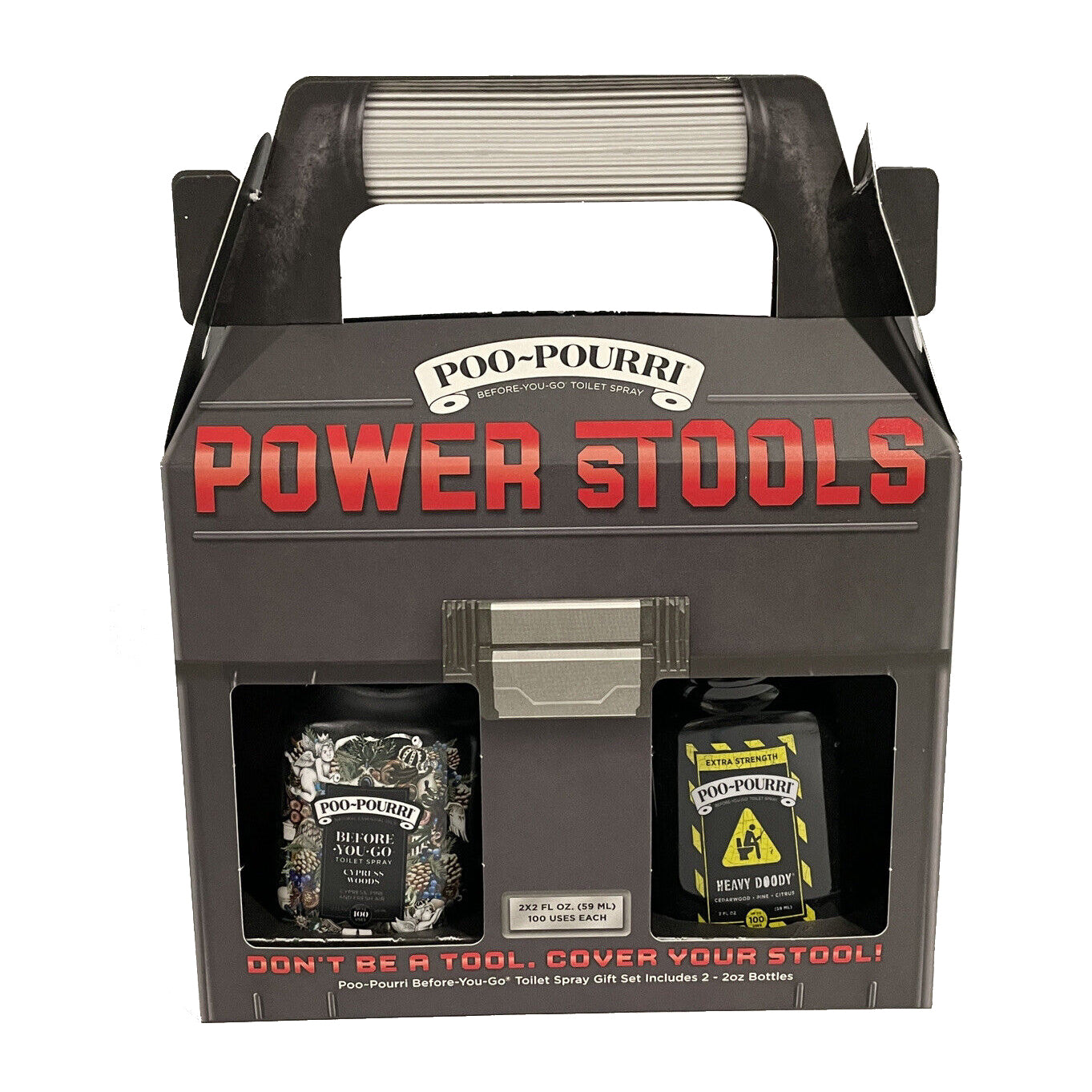 Power Stools Set of Toilet Sprays – Off the Wagon Shop