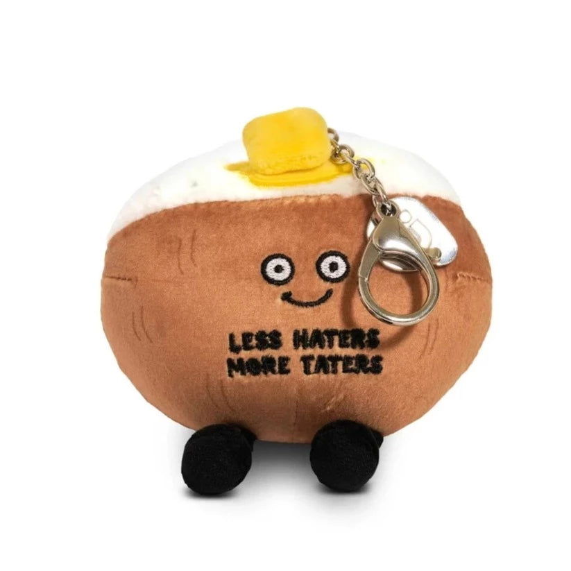 Less haters More Taters Keychain – Off the Wagon Shop