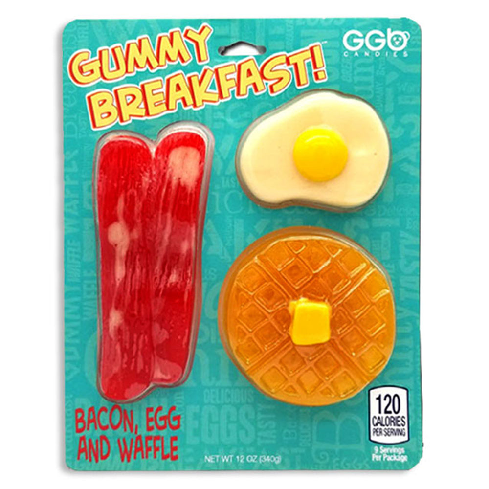 Giant Gummy Breakfast - Bacon Egg and Waffle 12 oz – Off the Wagon Shop