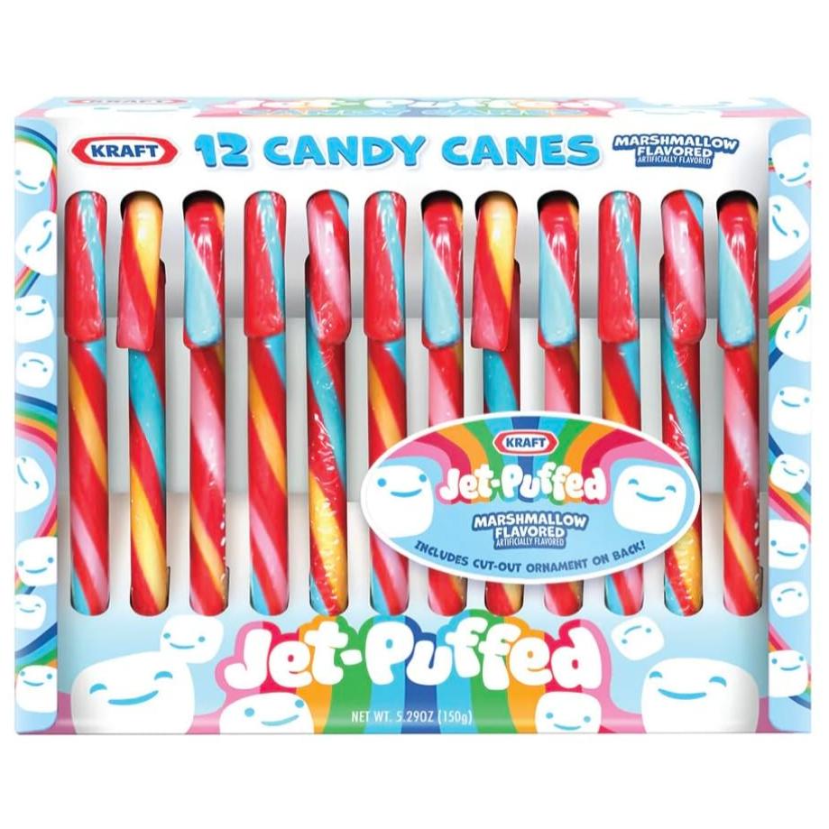 Jet-Puffed Marshmallow Flavored Candy Canes – Off the Wagon Shop