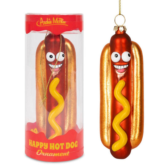 Hot Dog Hand-Blown Glass Ornament – Off the Wagon Shop