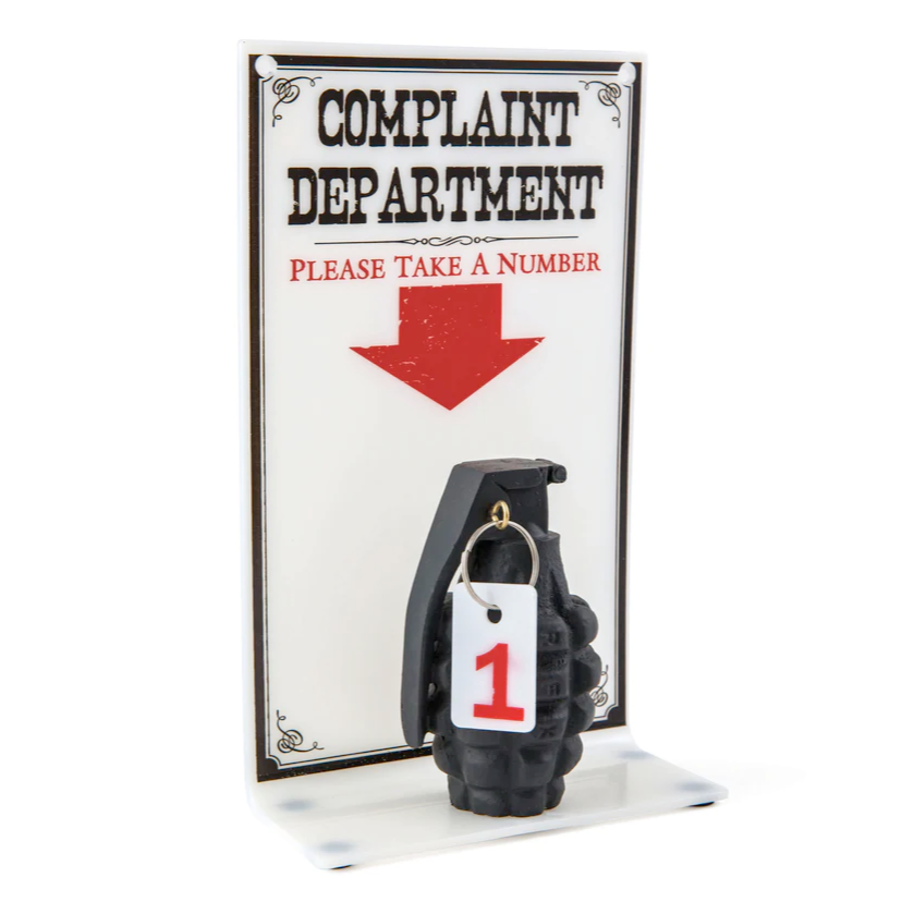 The Complaint Dept Sign – Off the Wagon Shop