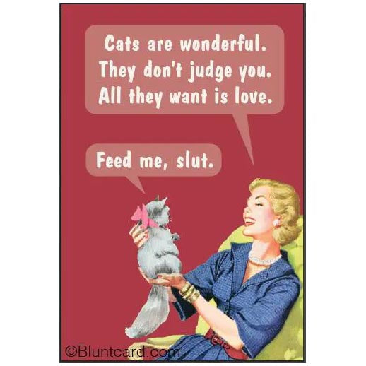 Cats Are Wonderful Magnet | Funny Cat Magnet Gift | Off the Wagon Shop