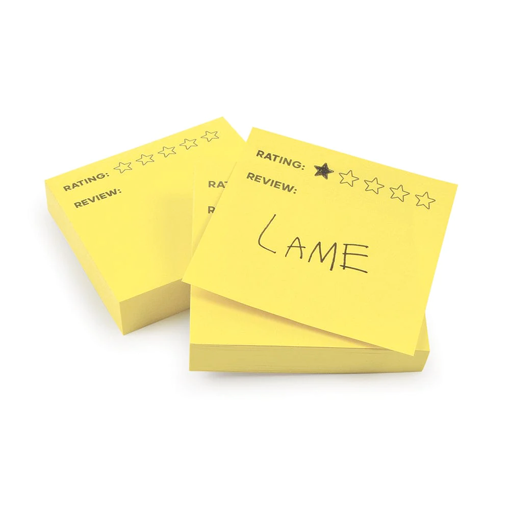 Over-Rated Sticky Notes – Off the Wagon Shop