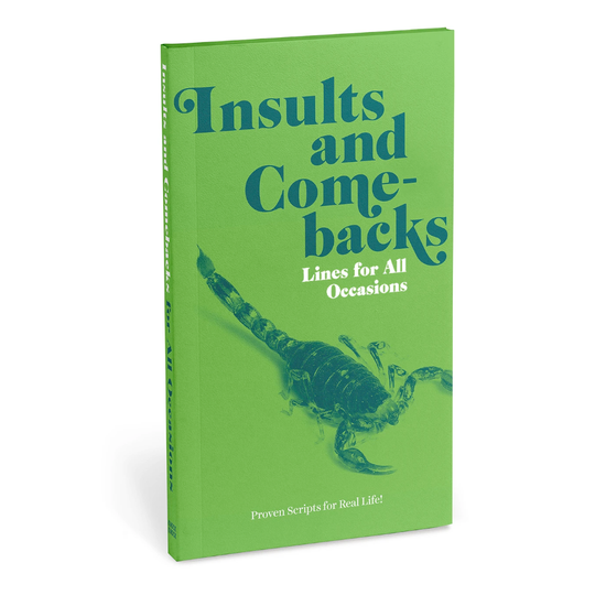 Book of Insults & Comebacks | Funny Novelty Books | Off the Wagon Shop