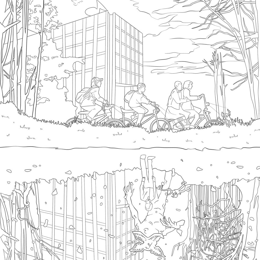 max coloring page stranger things