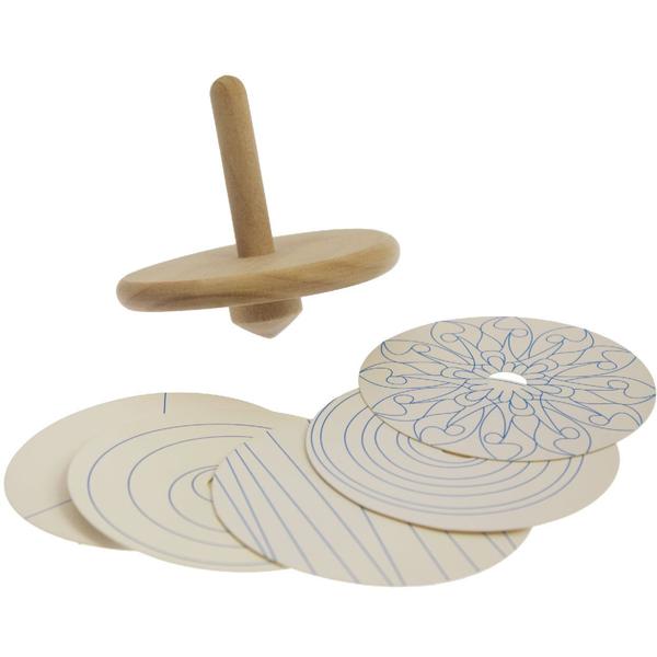 Spinning Top With 6 coloring discs – Off the Wagon Shop