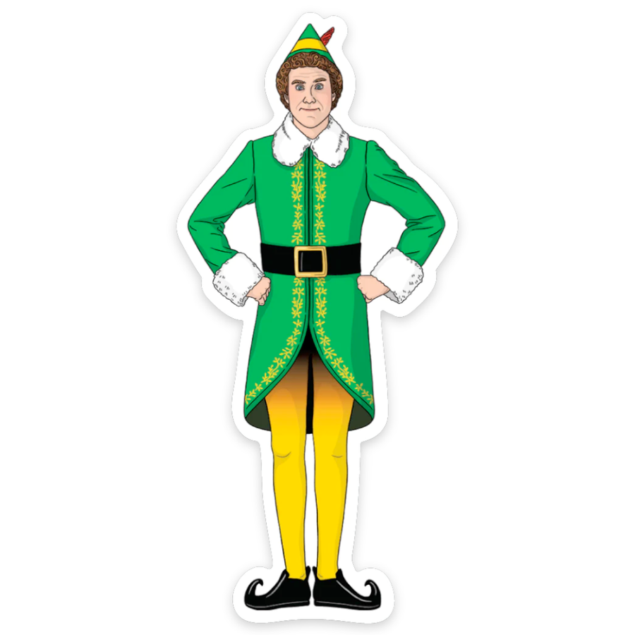 Elf Die Cut Sticker – Off the Wagon Shop